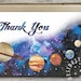 Outer Space Thank You Card, Solar System Party Appreciation Note ...