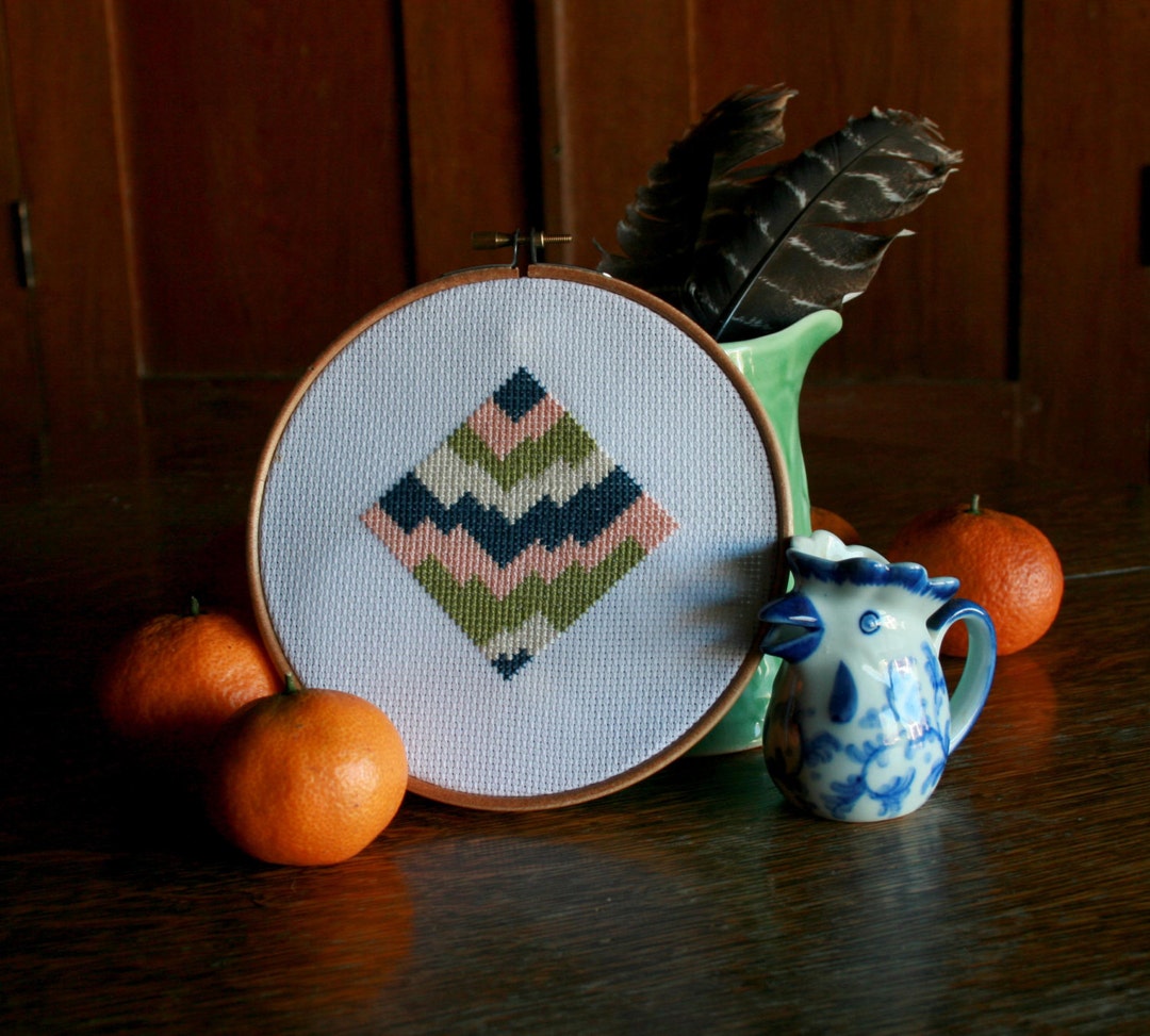 Ava - Geometric Cross Stitch Pattern - Digital Download - Etsy