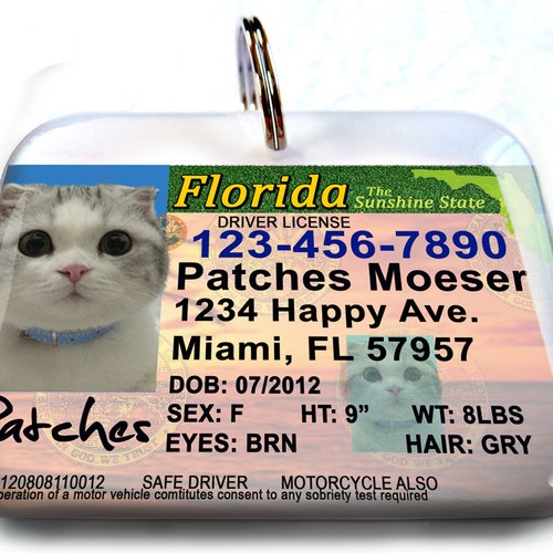 Poppy Dog Tag Flower Pet Tag Dog Name Tag Personalised Pet | Etsy