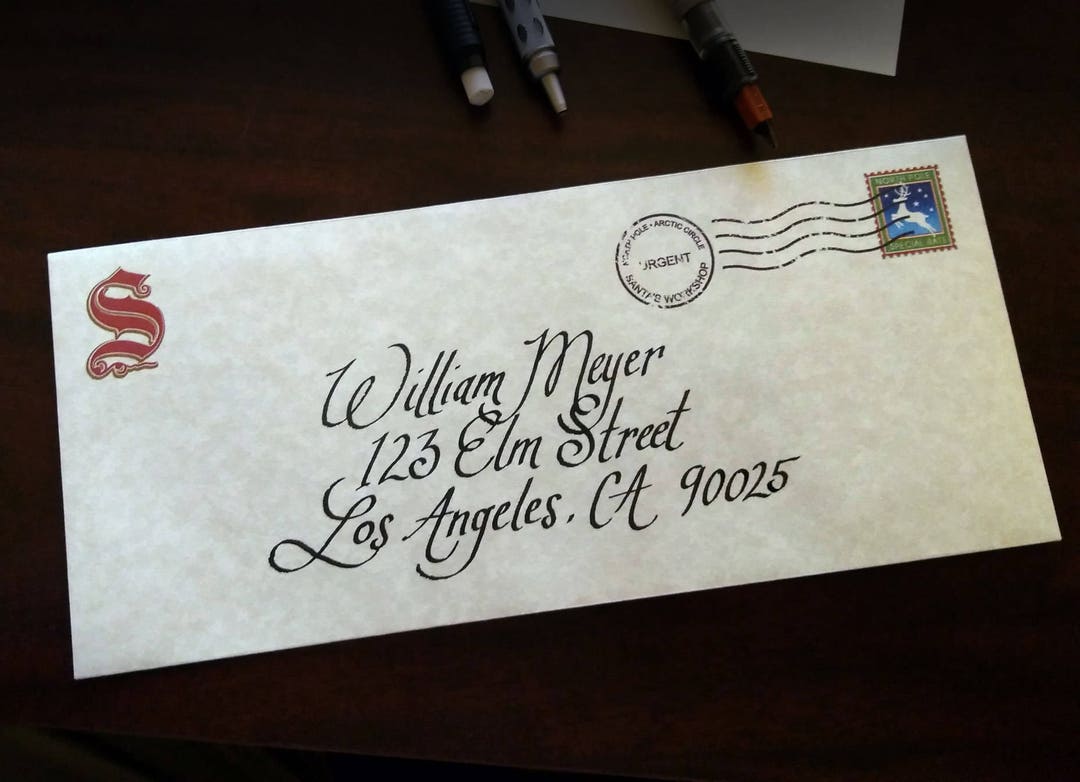 Handwritten Letter & Envelope From Santa, Custom, Personalized ...