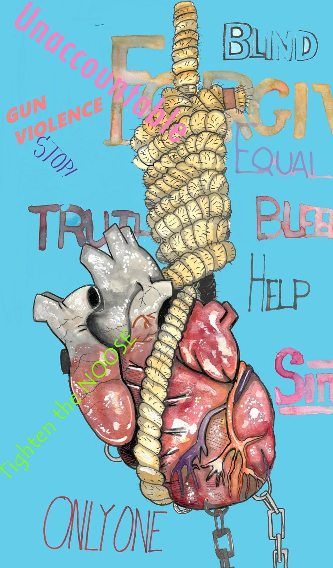 Noose Held Heart - Etsy