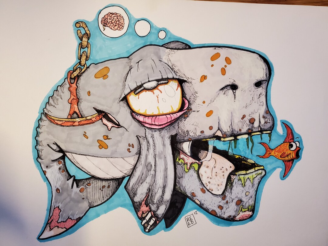 Undead Whale - Etsy