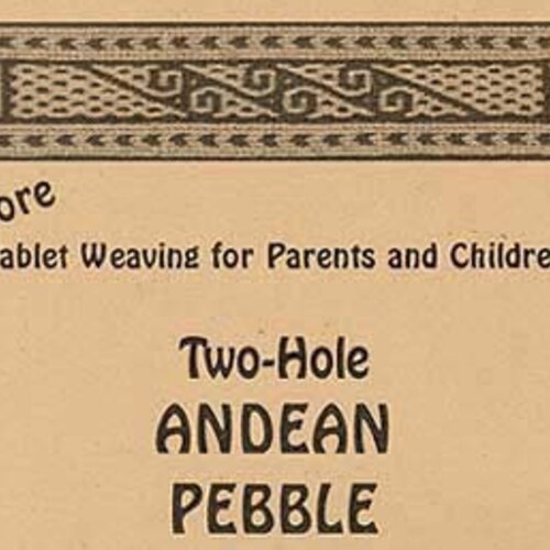 Book: Two-hole Andean Pebble Weave by Linda Hendrickson How to | Etsy
