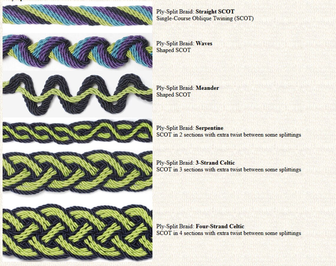 Book: Ply-Split Braids & Bands by Linda Hendrickson | Etsy