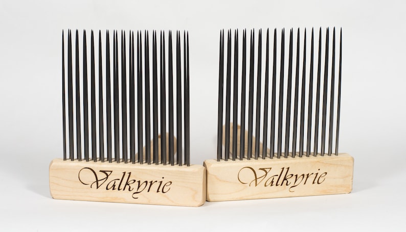 Wool Combs Fine Valkyrie Viking Combs Double Row Standard - Etsy