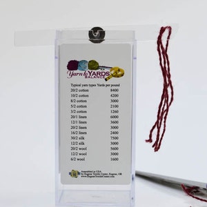 Yarn to Yard Balance, Use to Figure Out Your Yards per Pound, Yardage ...