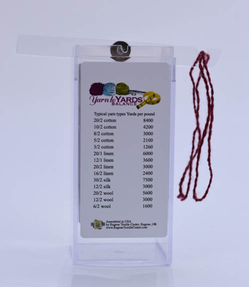 Yarn to Yard Balance, Use to Figure Out Your Yards per Pound, Yardage ...