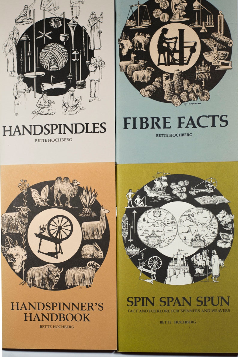 Spinning Books by Bette Hochberg Spin Span Spun Fiber Facts - Etsy