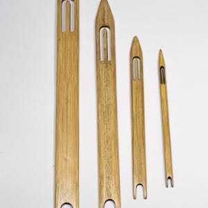Bamboo Netting Shuttles for Making Netted Lace, Nets or Fish Nets. Also ...