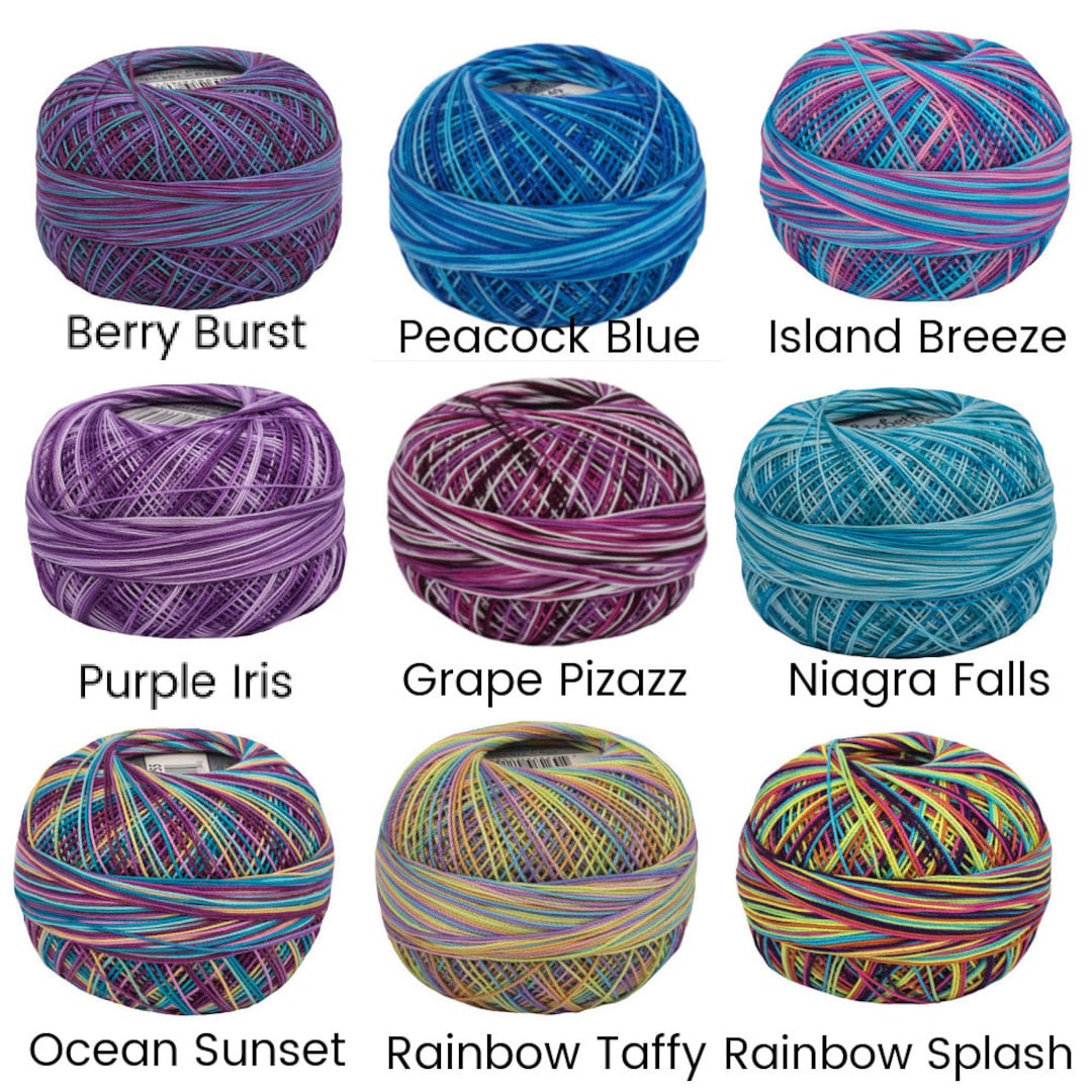 Lizbeth Tatting Thread, Size 10 Cotton Bobbin Lace Thread 25 Gram Ball ...