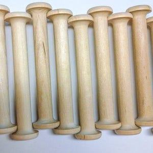 10 Wooden Boat Shuttle Bobbins, Fits Harrisville Shuttlette, Weaving ...