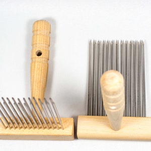 Acorn Wool Combs, Fine Double Row - Etsy