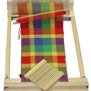 10" Rigid Heddle Loom, 10" Wide Weaving Area, Includes 10" and 4 ...