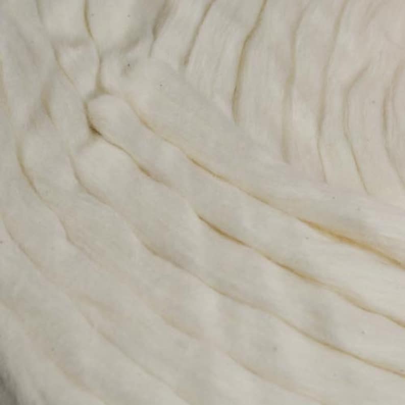 Cotton Roving Organic Upland 8 Ounces US Grown Texas Cotton | Etsy