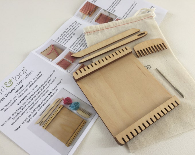 Wee Weaver Loom From Purl & Loop Made in the USA of Birch or Mpale ...