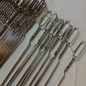 Inserted Eye Weaving Heddles, Metal, 9.5" Long, Bundle of 100. Works on ...