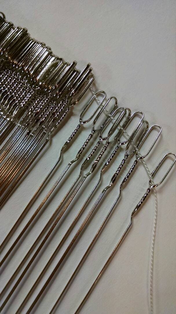 Inserted Eye Weaving Heddles, Metal, 9.5" Long, Bundle of 100. Works on ...