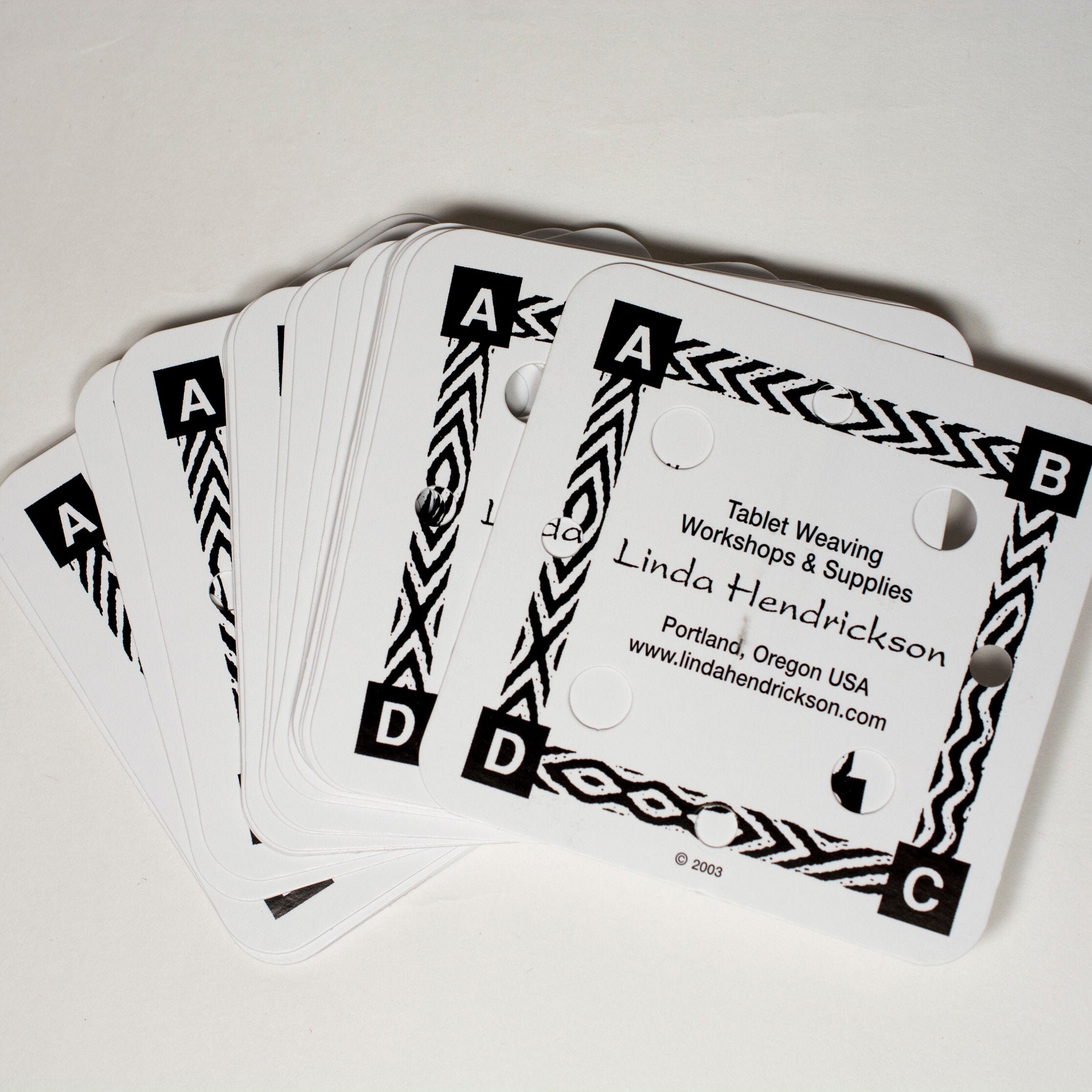 25 Tablet Weaving Cards 4 Hole or 6 Hole From Linda - Etsy