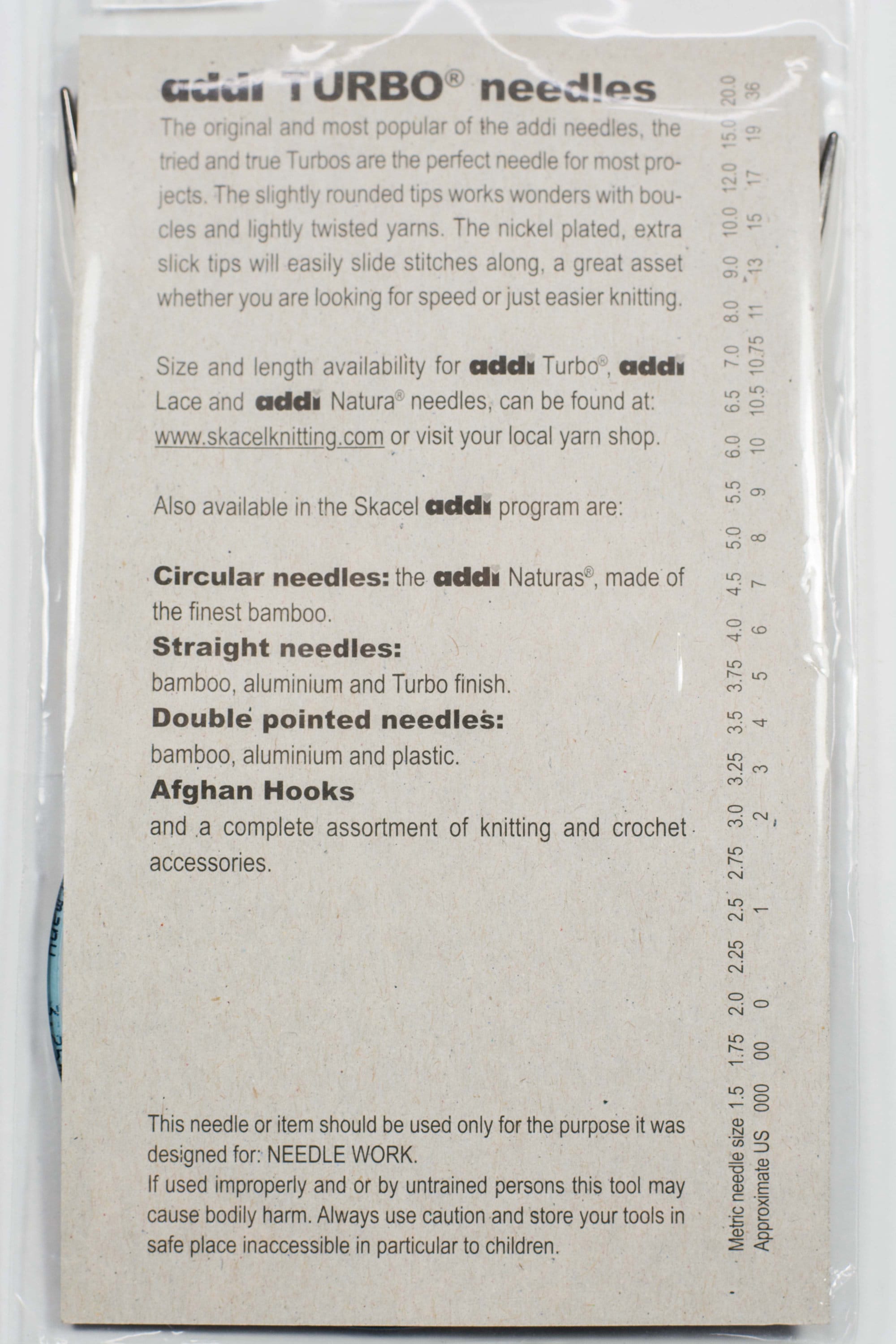 Addi Turbo Circular Knitting Needles Older Stock. 12 16 24 - Etsy