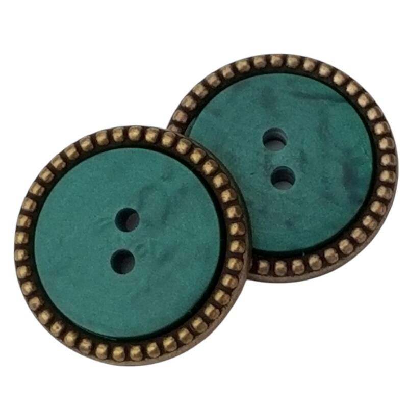 Teal Buttons - Etsy