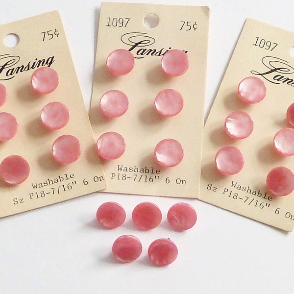 Pink Sewing Buttons - Etsy