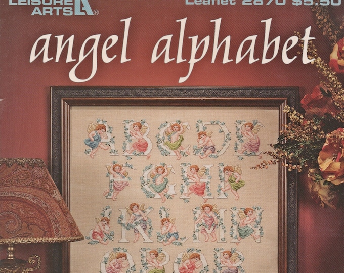 Angel Cross Stitch Alphabet Patterns by Leisure Arts - Cross Stitch ...