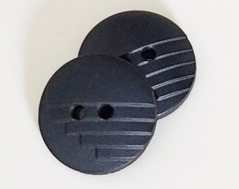 Dark Purple Buttons With Raised Line Pattern - 18 Mm or 11/16 Inch ...