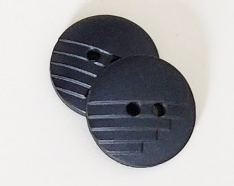 Dark Purple Buttons With Raised Line Pattern 18 Mm or 11/16 Inch Lot of ...