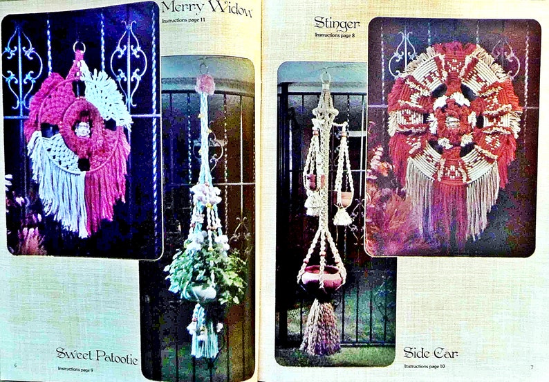 Whispers of the Frost – 1970s Macrame Patterns for Plant Hangers, Owl ...