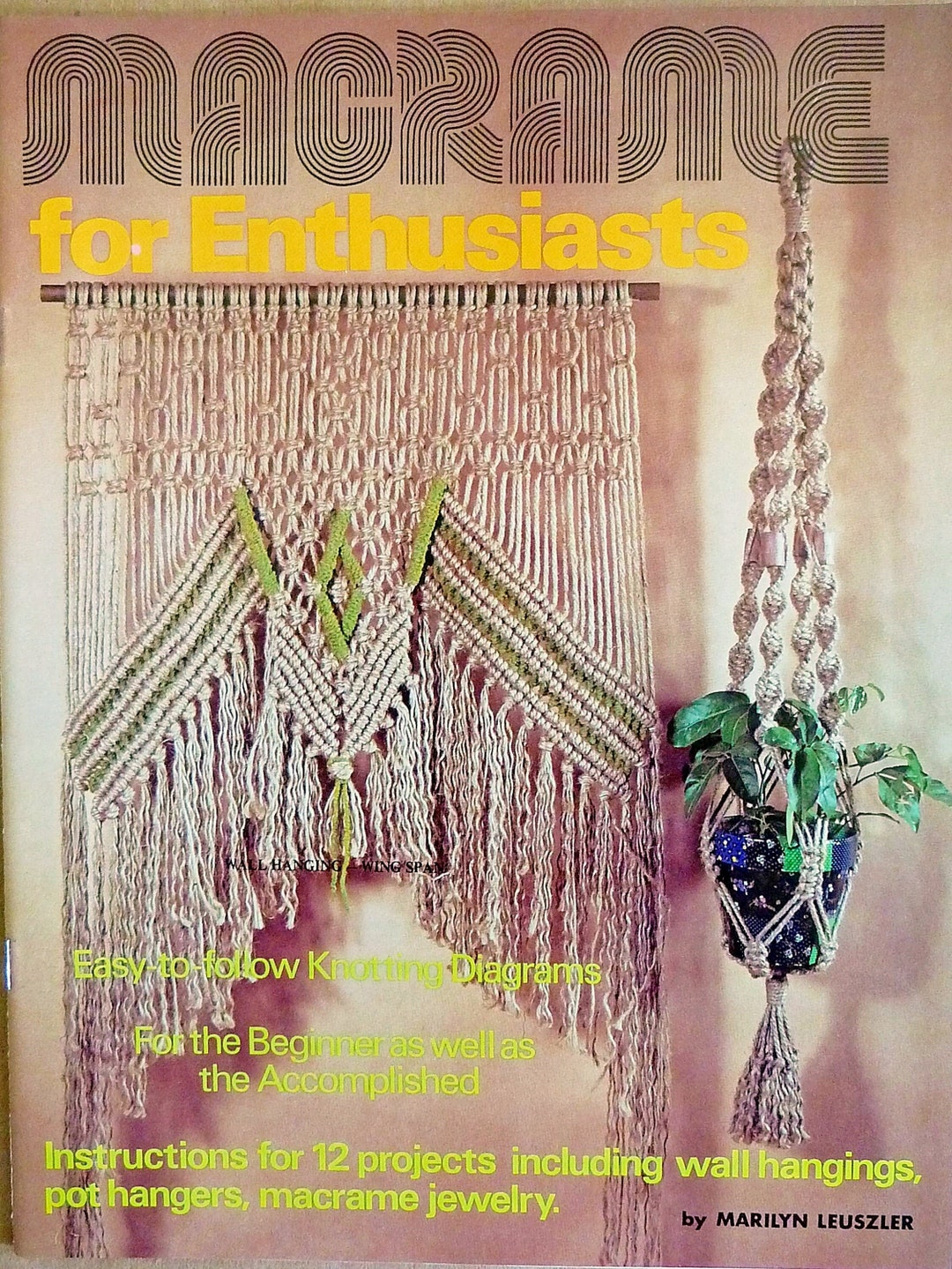 1970s Macrame Patterns - Macrame for Enthusiasts - Macrame Shopping Bag ...