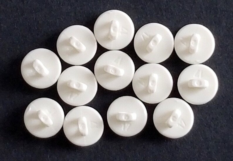 White Shank Buttons With Pinwheel Design 11 Mm or 7/16 Inch - Etsy