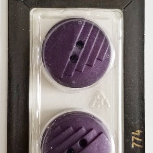 Dark Purple Buttons With Raised Line Pattern 23 Mm or 7/8 - Etsy