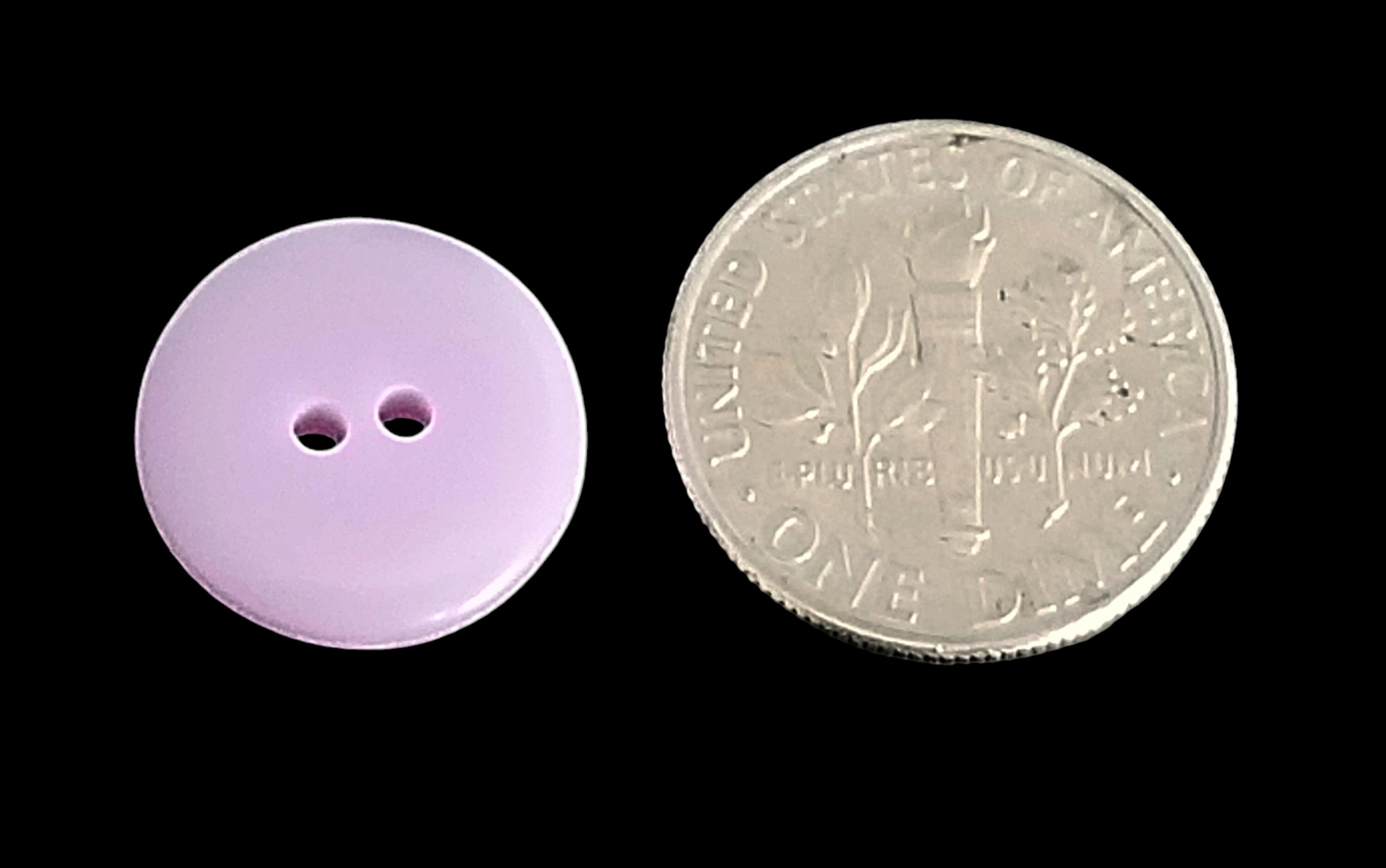 Purple Buttons With Glittery Inclusions - 14 Mm or 9/16 Inches - Lot of ...