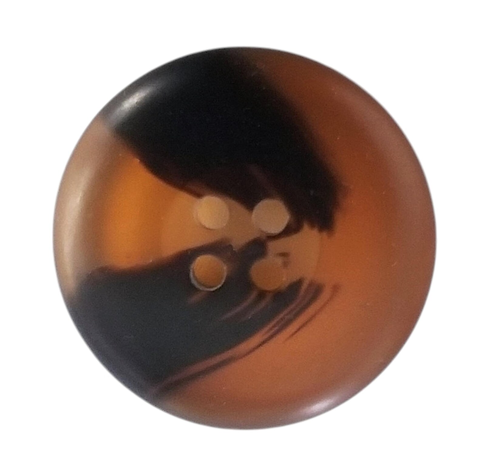 Faux Tortoise Shell Buttons - 28 Mm or 1 1/8 Inch - Lot of 6 - Matte ...