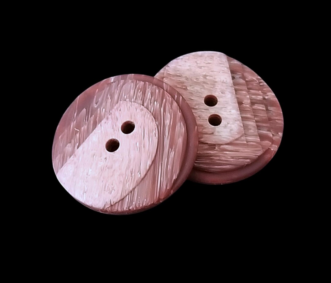 Dark Red Marbled Buttons - 25 Mm or 1 Inch - Lot of 8 Round Faux Marble ...