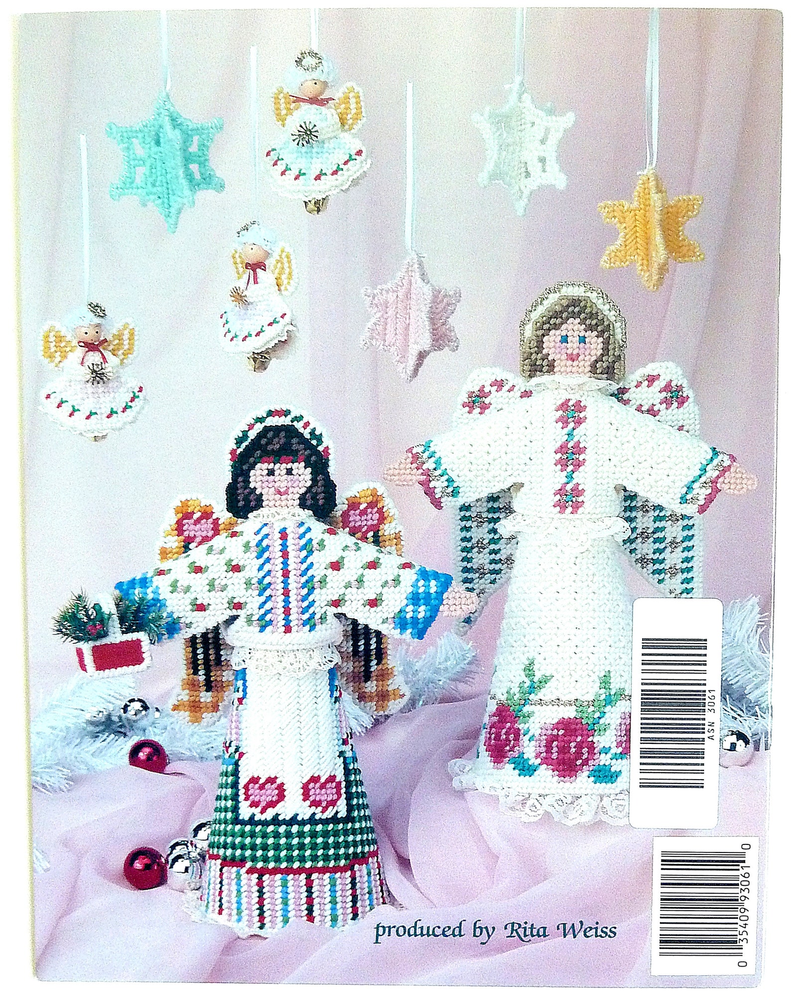 Plastic Canvas Angel Patterns - Plastic Canvas Treetop Angel & Ornaments - Plastic Canvas ...