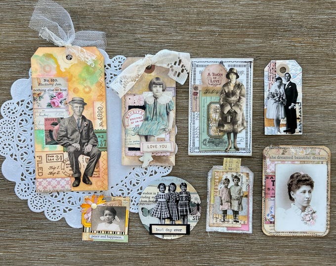 Restock*word Snippet Tags, Phrases, Stamped Tiny Text Strips, Junk ...