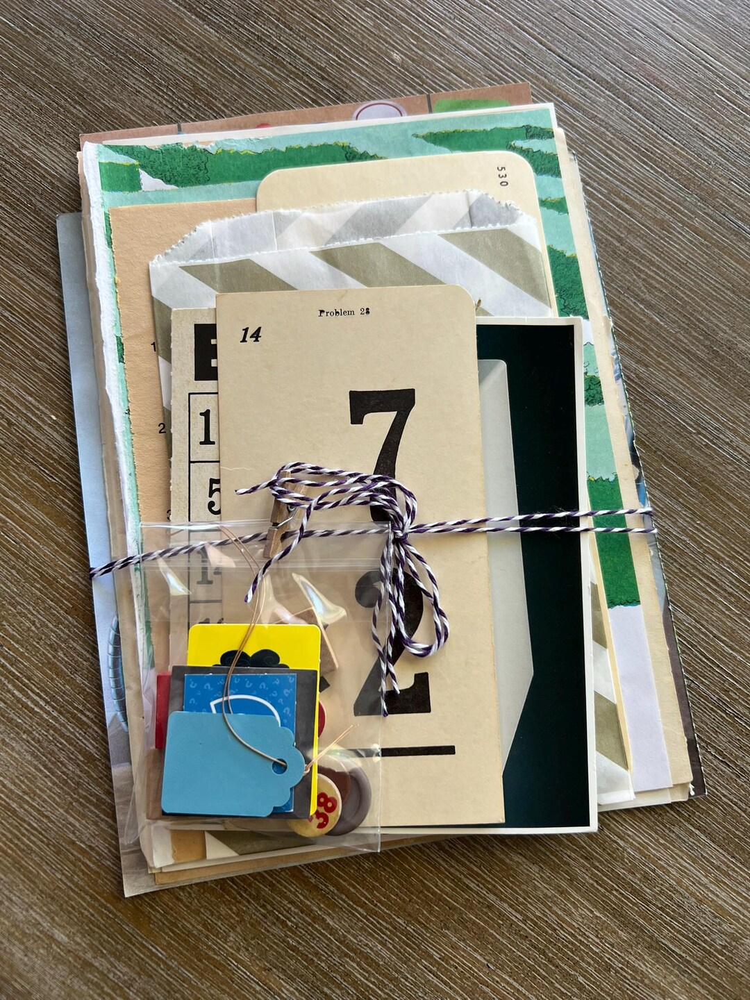 Vintage KID THEMED Paper & Ephemera Kit* Mixed Grab Bag; Junk Journal ...