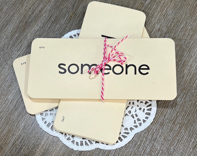 Handmade Word Snippet Tags, Junk Journal Embellishments, Scrapbooking ...