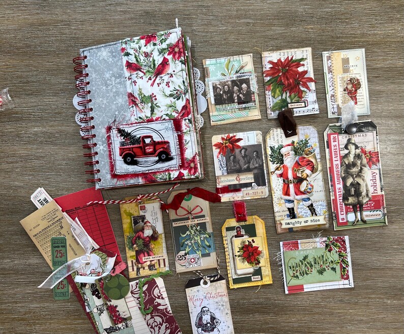 Christmas Advent Journal, December Daily, Handmade, Junk Journal ...