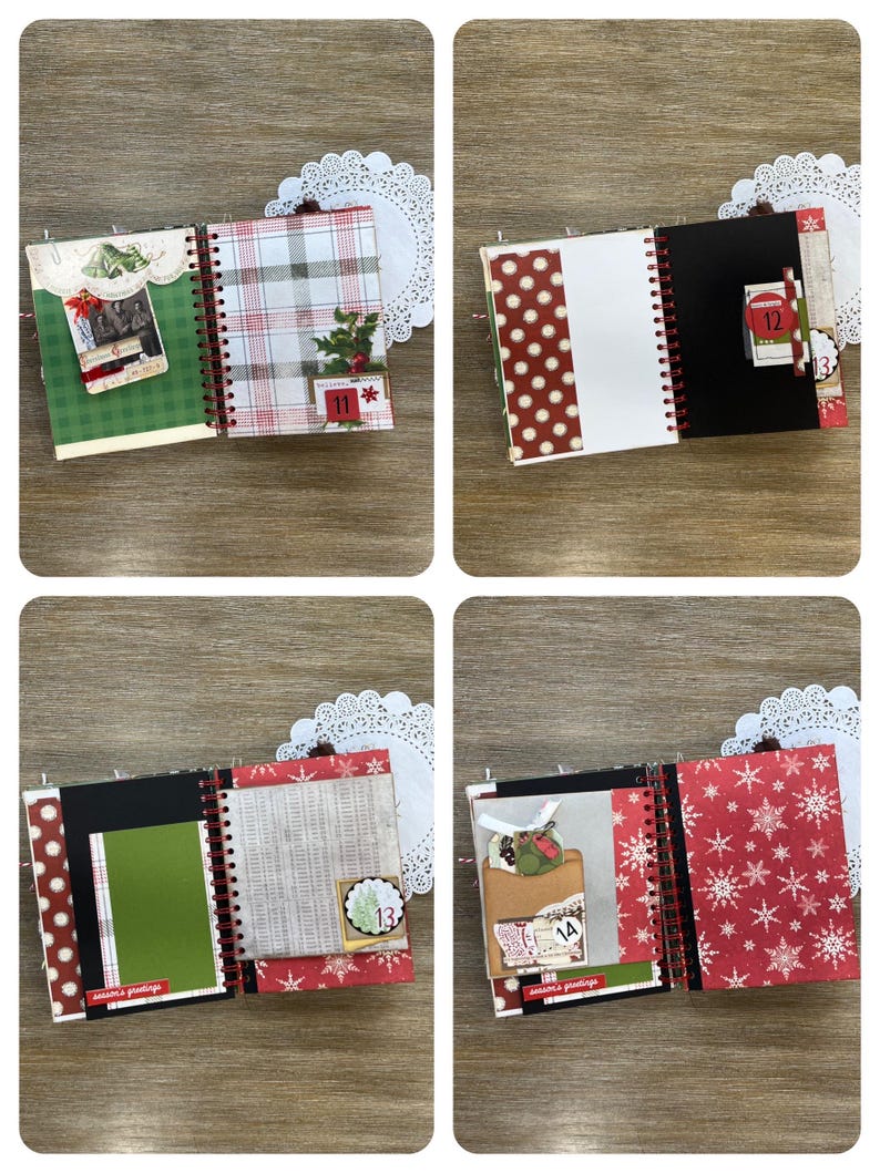Christmas Advent Journal, December Daily, Handmade, Junk Journal ...