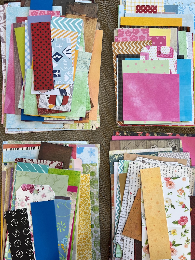 Mixed Paper Scrap Pack: Textures & Patterns for Junk Journals - Etsy