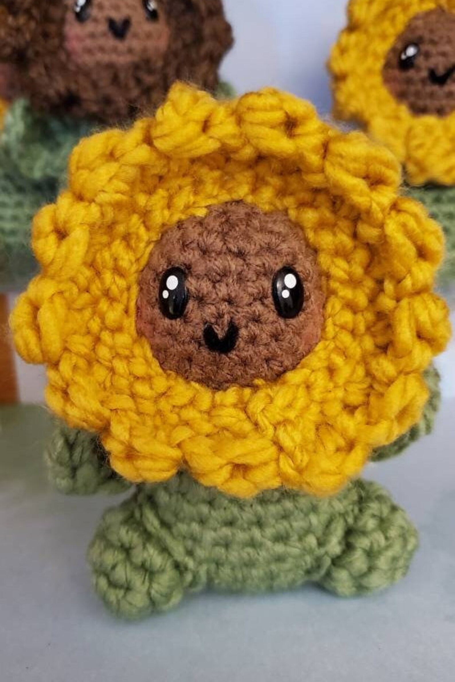 Handmade Sunflower Mini Dolls, Sun Buds, Amigurumi Flower Dolls, Kawaii ...