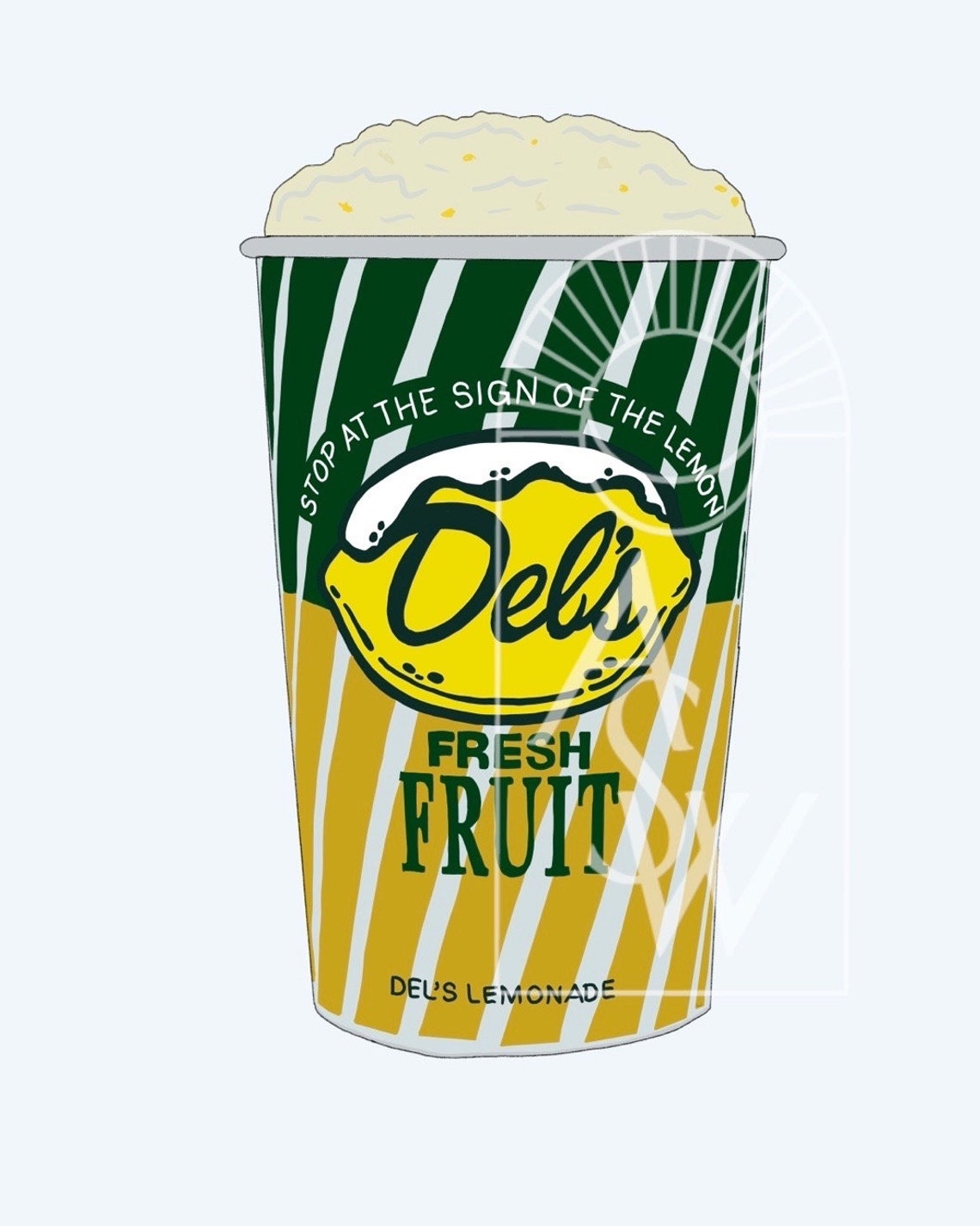 Del's Lemonade Illustration (white Background) - Etsy