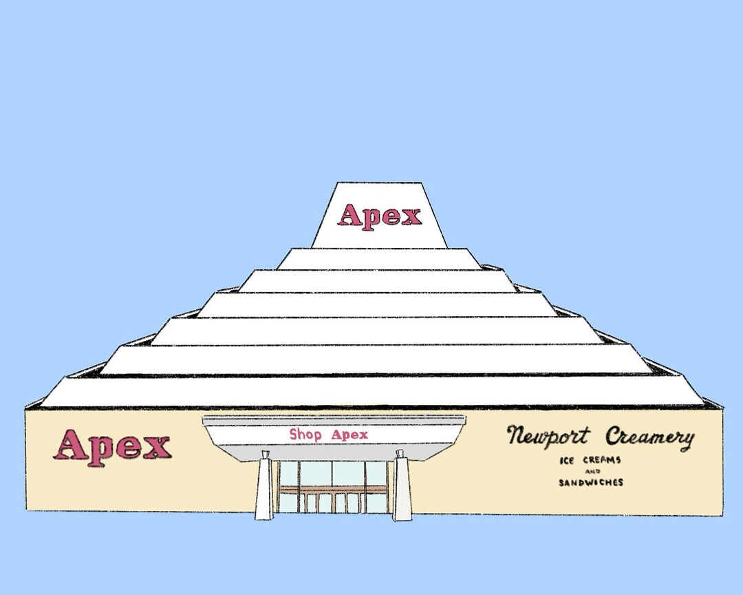 Apex Pyramid Pawtucket Rhode Island Illustration - Etsy