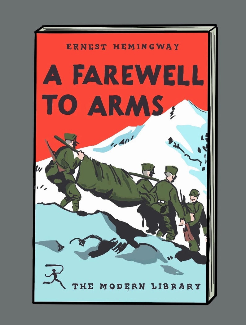 A Farewell to Arms Book Cover Illustration - Etsy