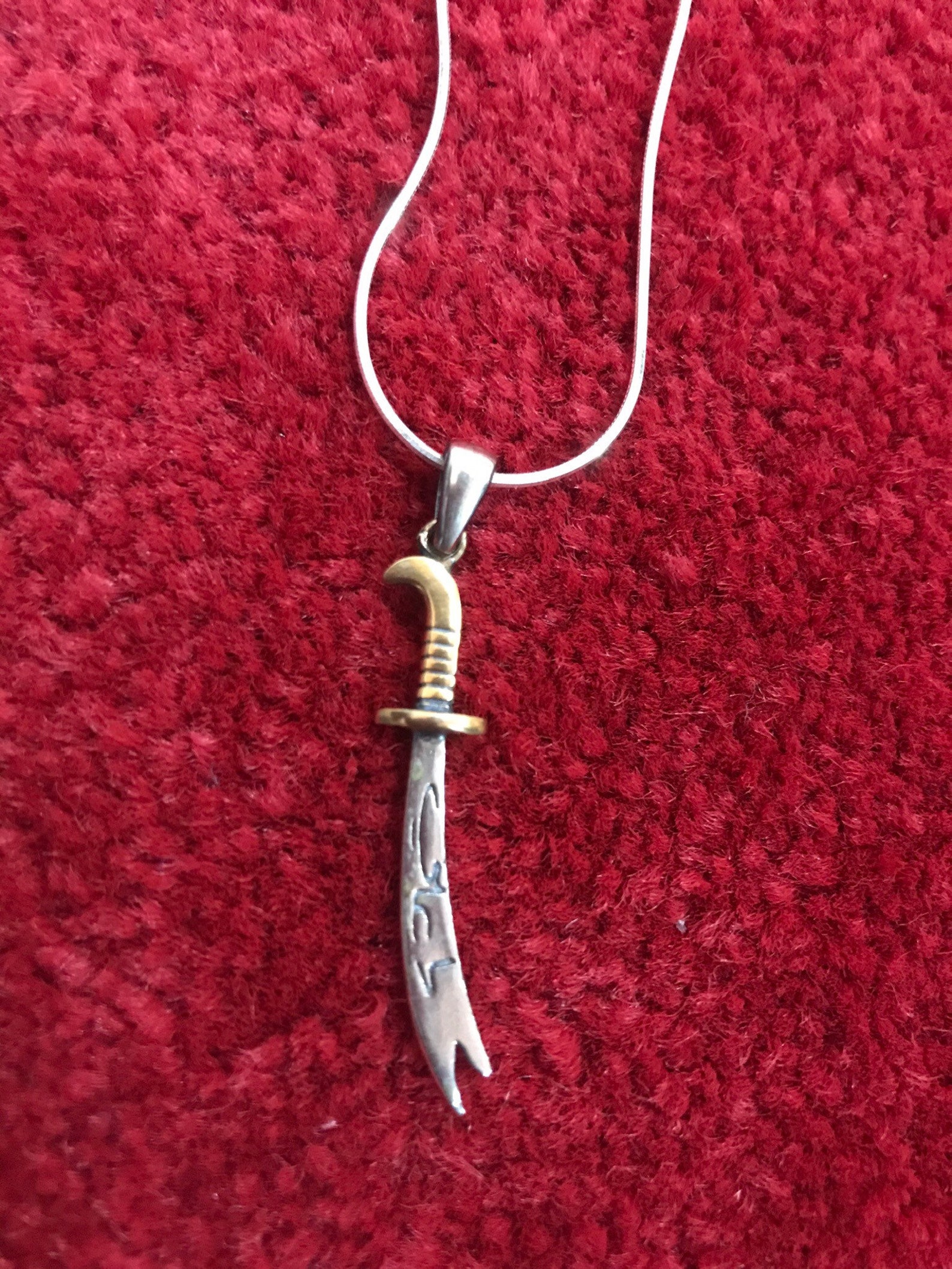 Solid Silver 925 Sterling HZ Zulfiqar Imam Ali Shia Sword - Etsy