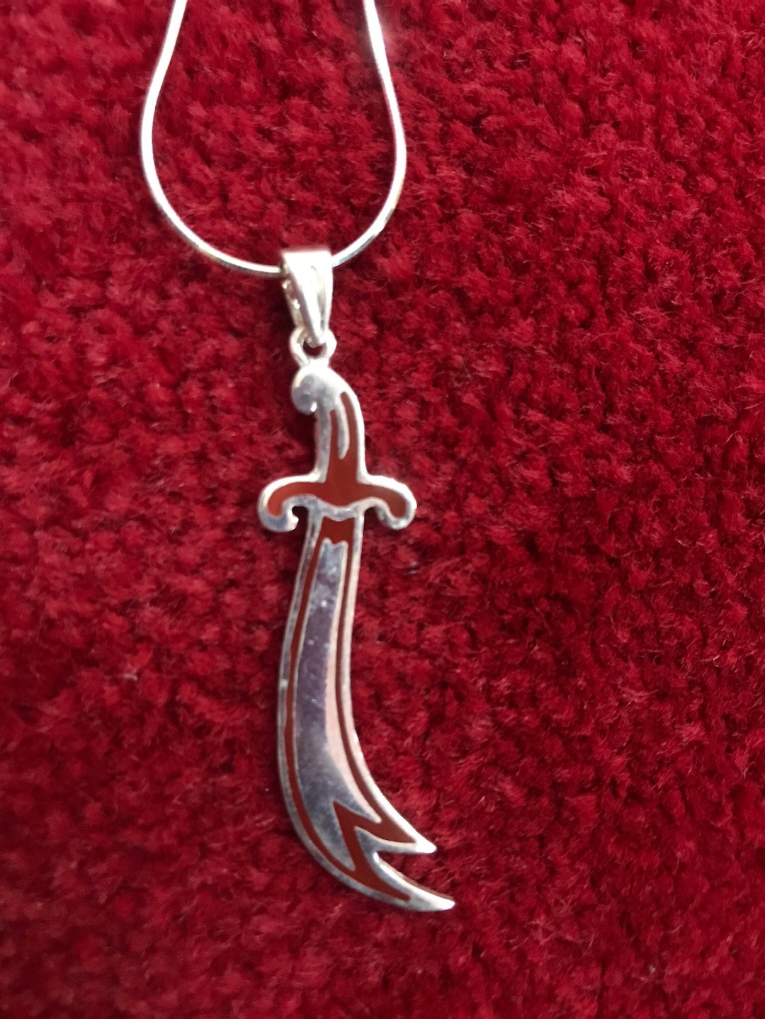 Solid Silver 925 HZ Zulfiqar Imam Ali Shia Sword Muslim Arabic - Etsy