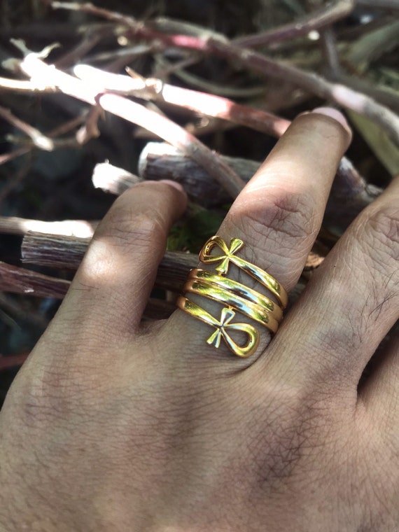 Ancient Egyptian , Hieroglyphics rings ,African Jewe… - Gem