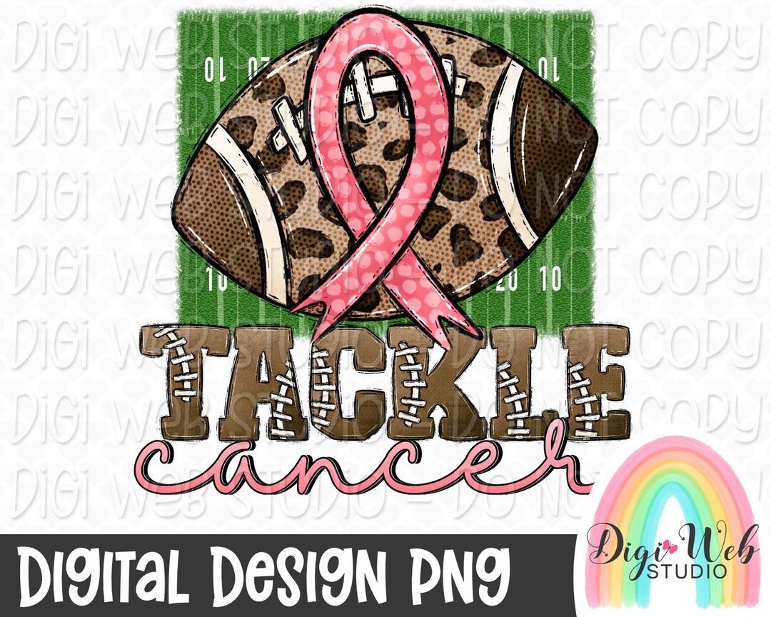 Tackle Cancer Design Breast Cancer Awareness Pink Ribbon - Etsy